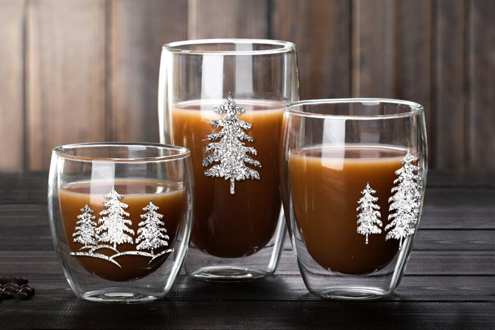 Christmas SVG Pine Tree Clipart Design V.2 Decorative Elements - Etsy