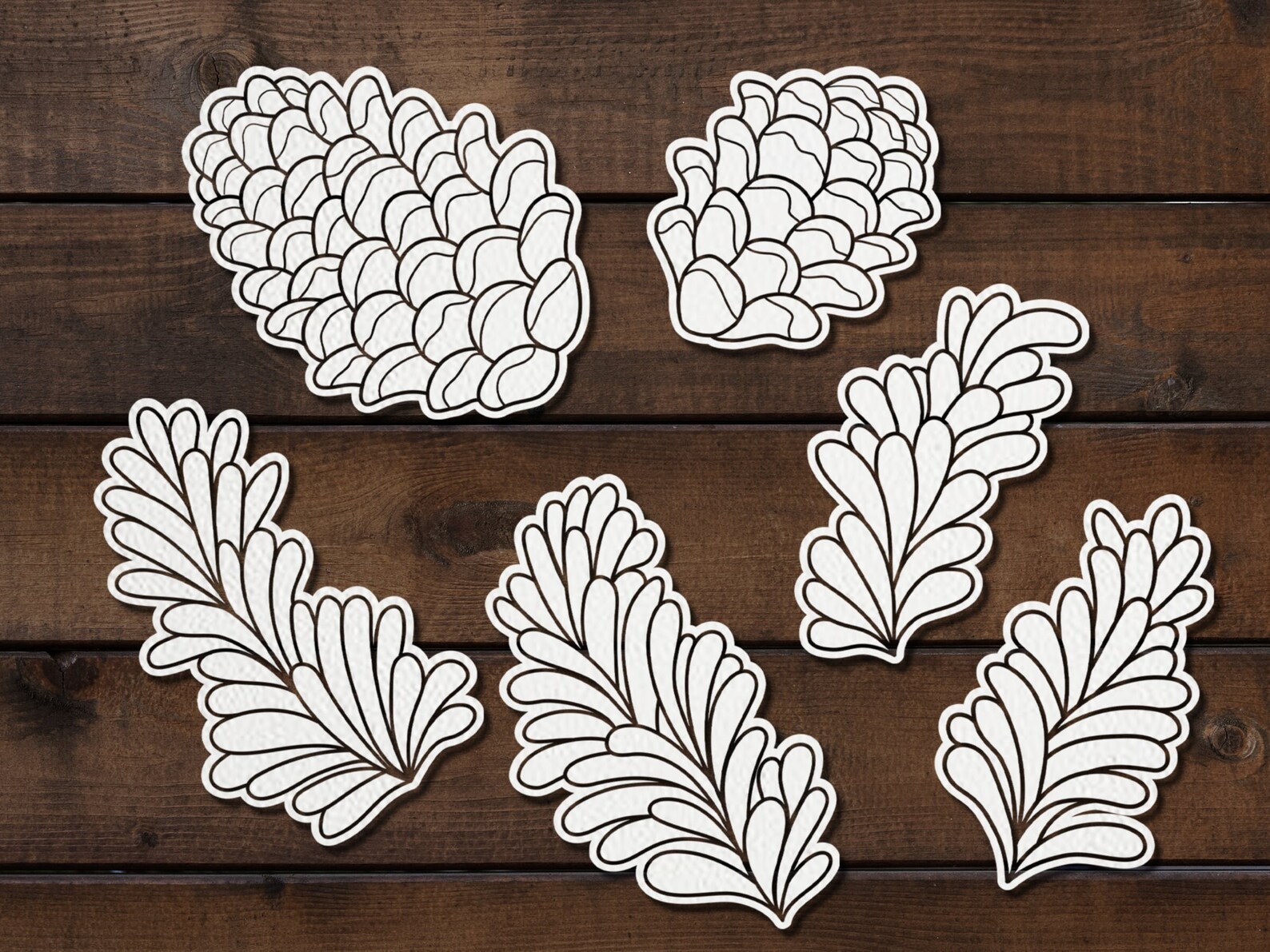 Christmas Elements SVG Silhouette Stencil Design Clipart Set | Etsy