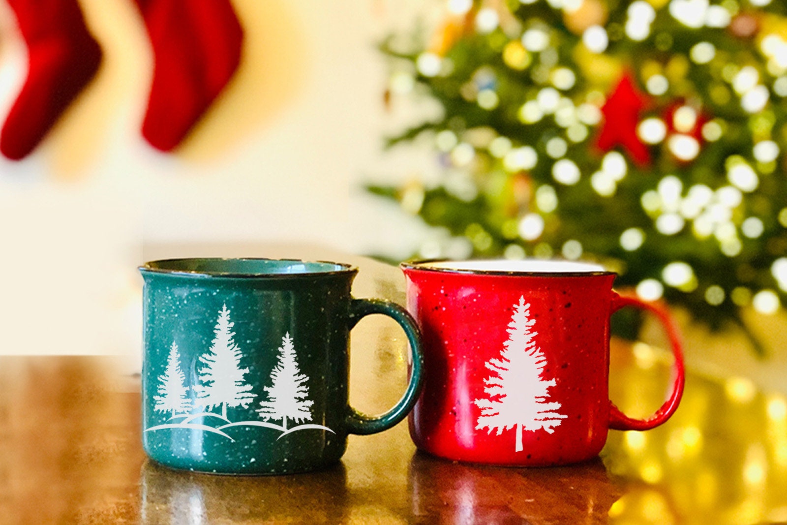 Christmas SVG Pine Tree Clipart Design Decorative Elements | Etsy