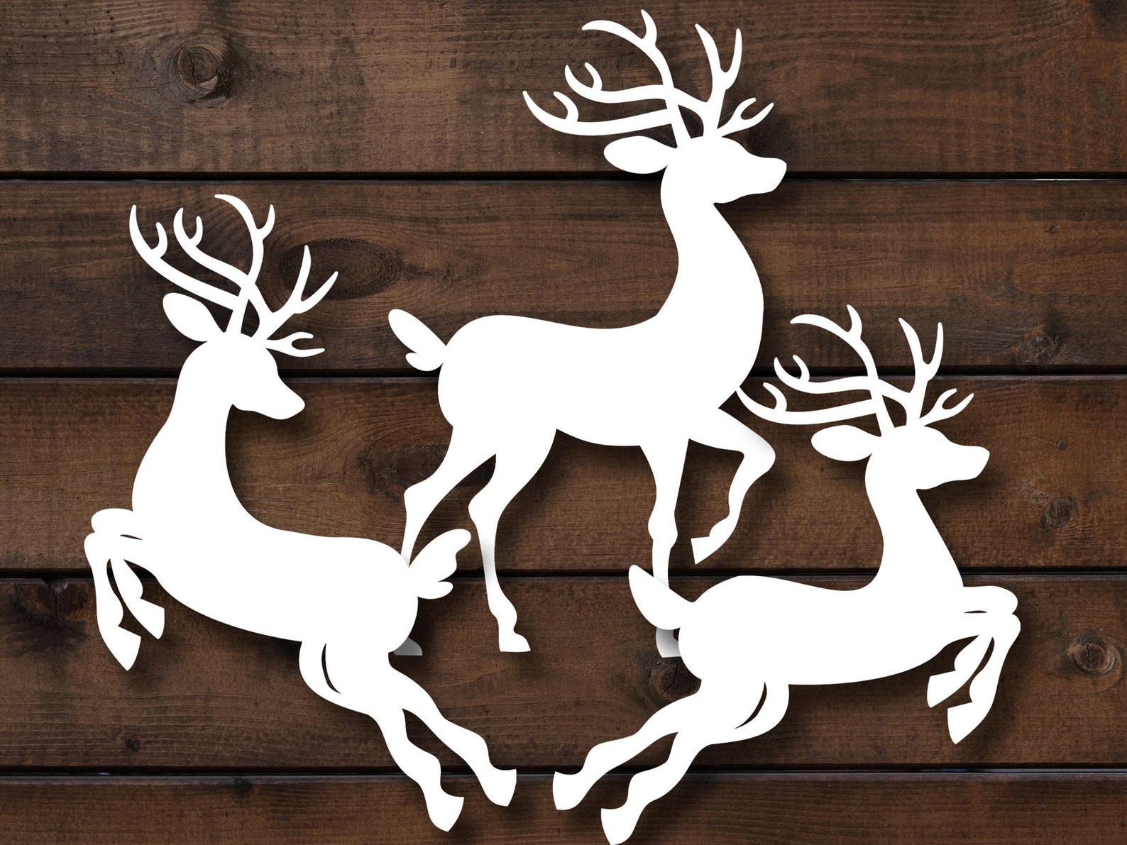 Christmas SVG Reindeer Clipart Designs Decorative Elements, Creative ...