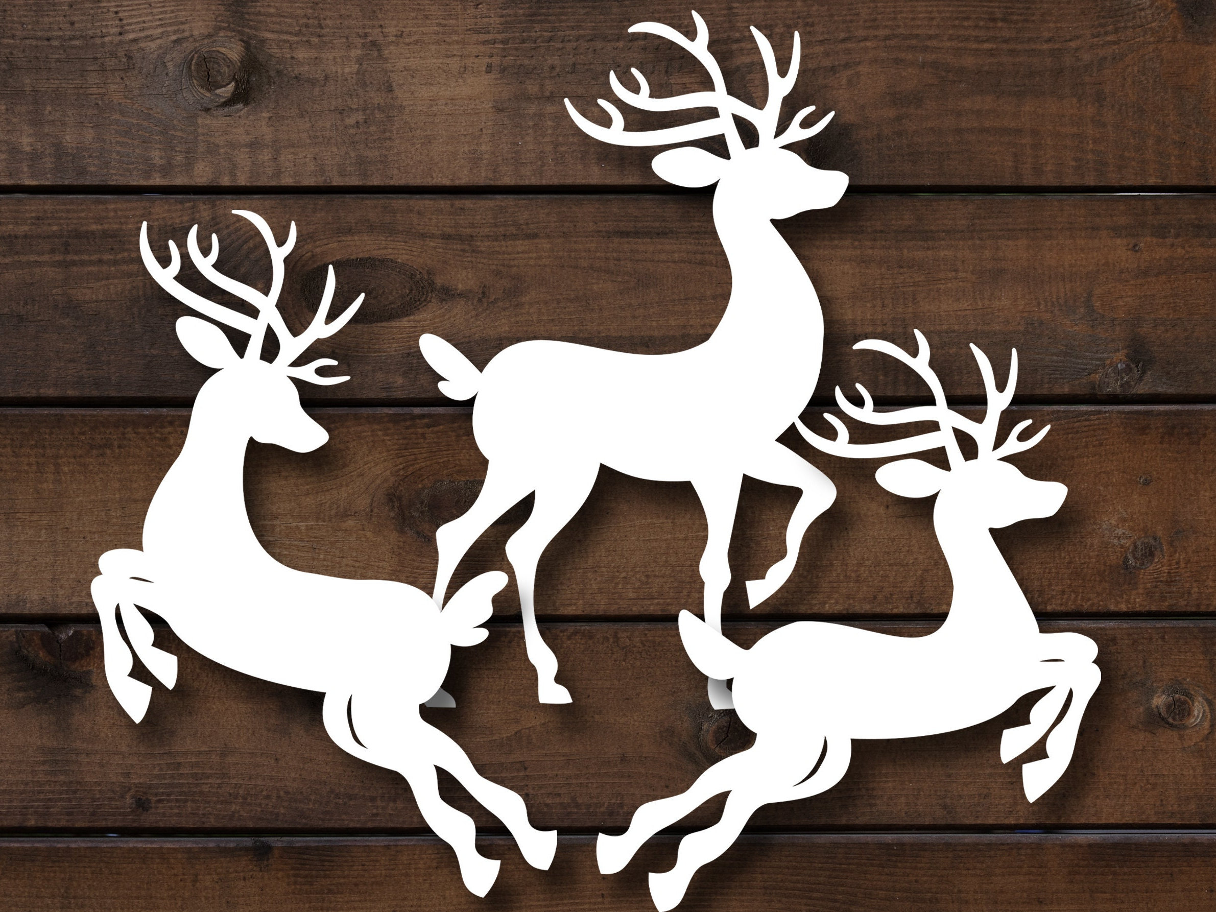 Christmas SVG Reindeer Clipart Designs Decorative Elements, Creative ...