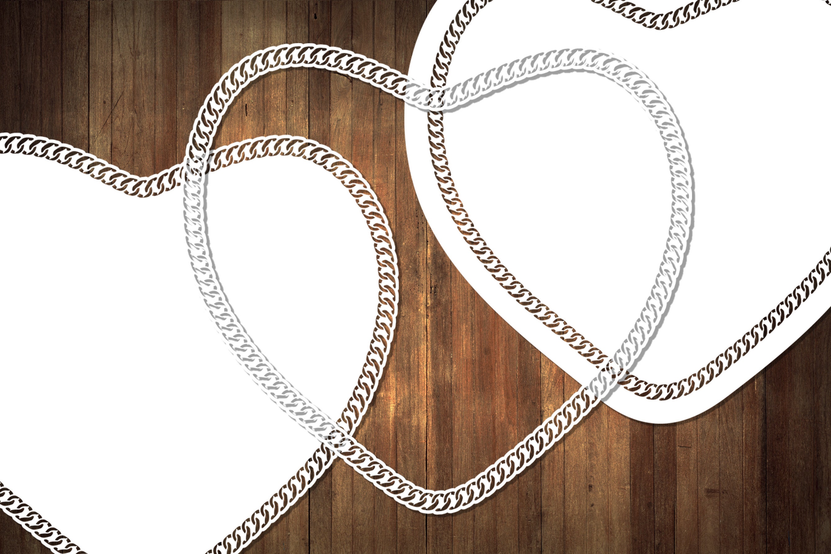 9 Designs Hollow Curb Chain Necklace Style Heart Shape Border Frames ...