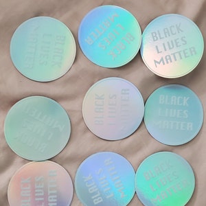 Holographic BLACK LIVES MATTER Sticker - Etsy