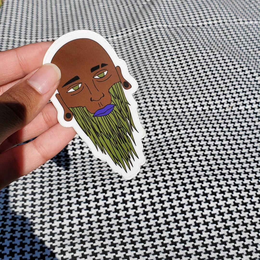 Grassbeard Sticker- Plant Daddy - Etsy