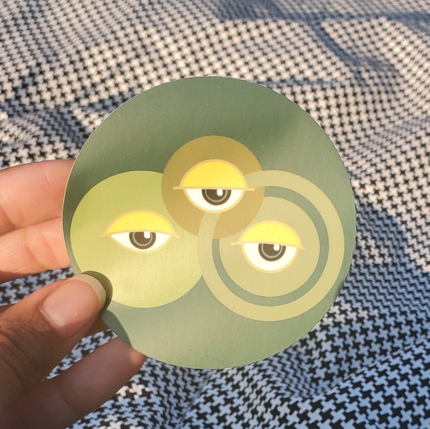 Forest Green Third Eye Sticker - Etsy