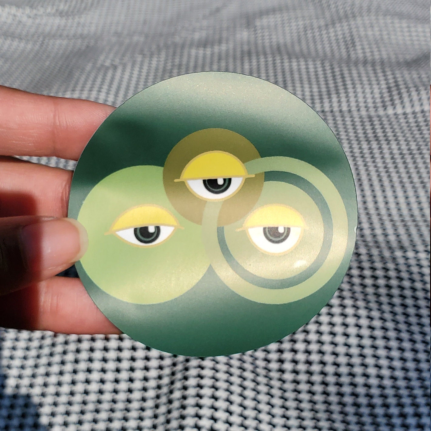 Forest Green Third Eye Sticker - Etsy