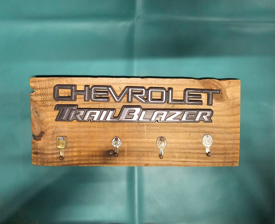 Chevrolet Trailblazer Barn Wood Sign With Key Hooks - Etsy