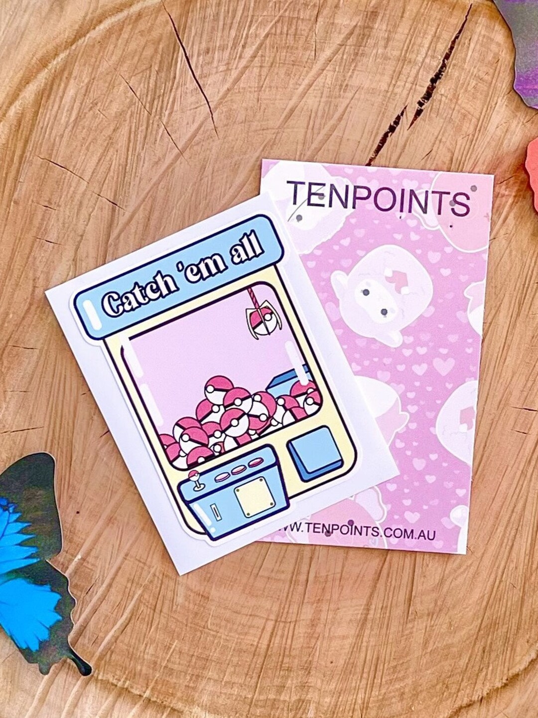 STICKER CLAW MACHINE 1 to a Pk Vinyl Sticker - Etsy