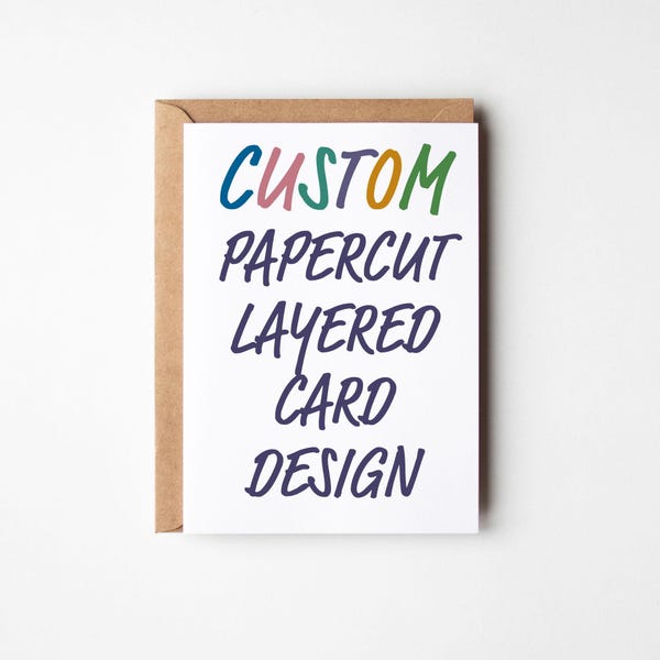 Papercut Cards - Etsy