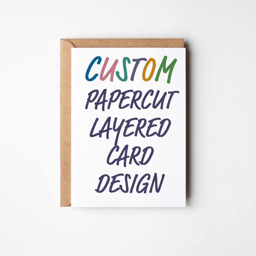 Custom Card SVG Your Choice, Personalize Layered Greeting Card Design ...