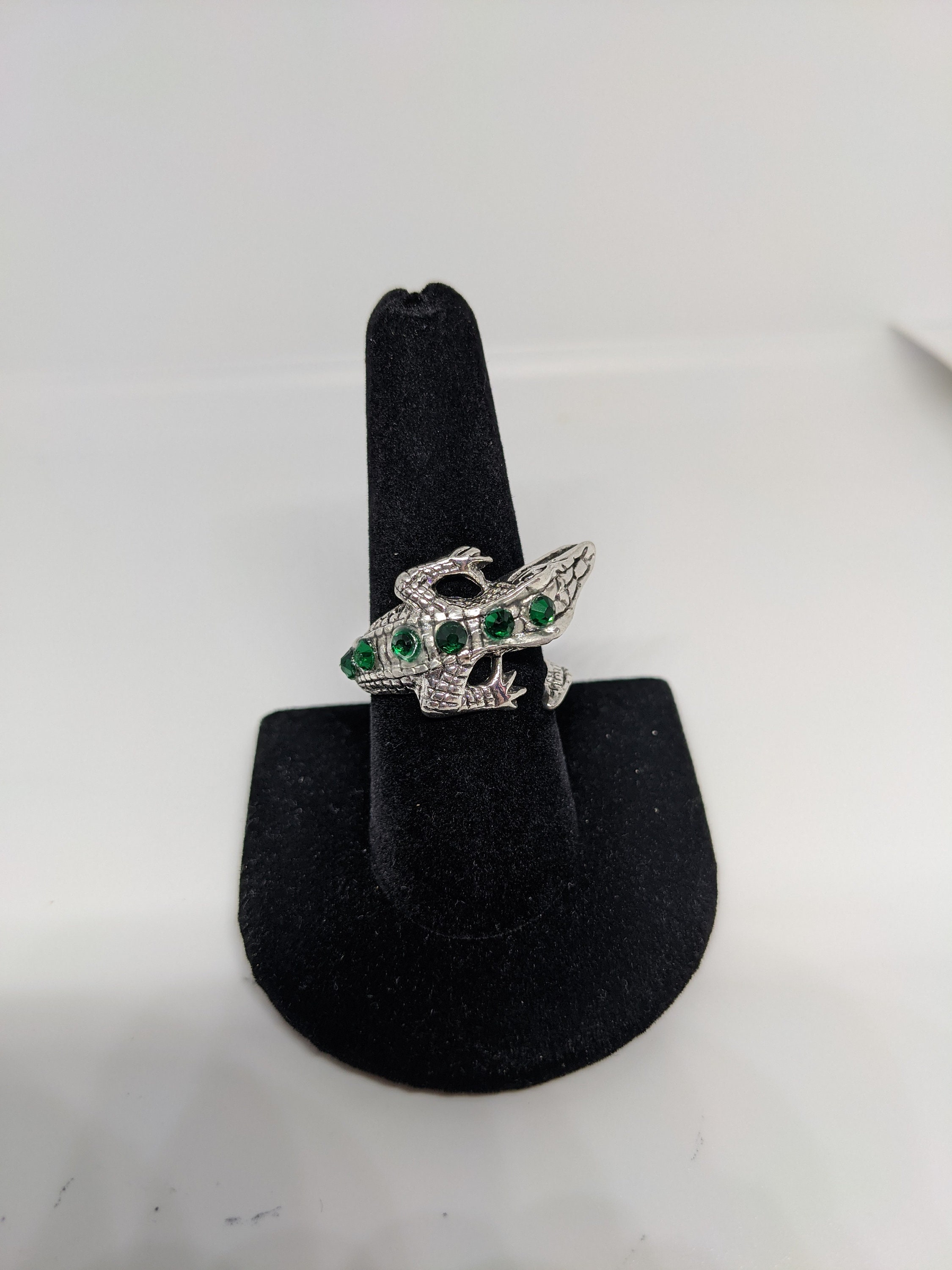 Alligator ring crystal ring crocodile ring alligator | Etsy