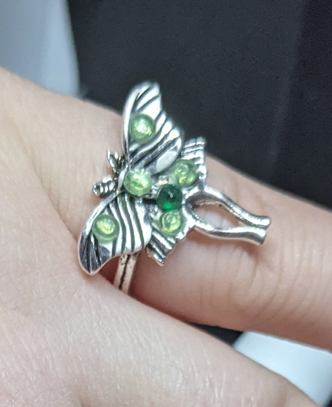 Luna Moth Ring - Etsy
