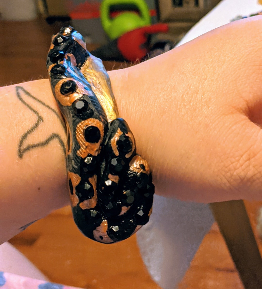Snake Bracelet, Python, Snake Jewelry, Serpent Bracelet, Snake Cuff ...