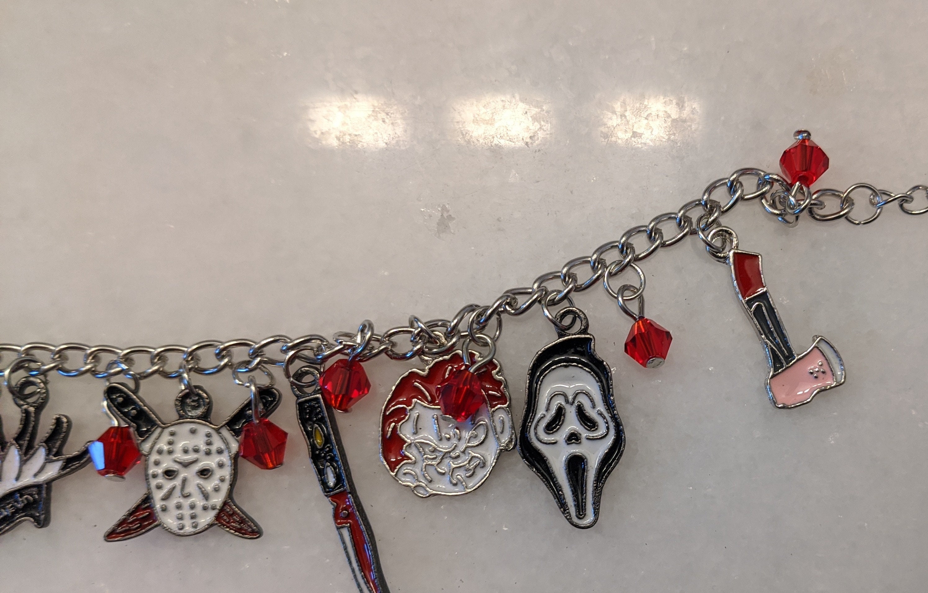Horror movie charm bracelet | Etsy