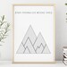 1000 Unit Geometric Mountain Progress Chart - Etsy