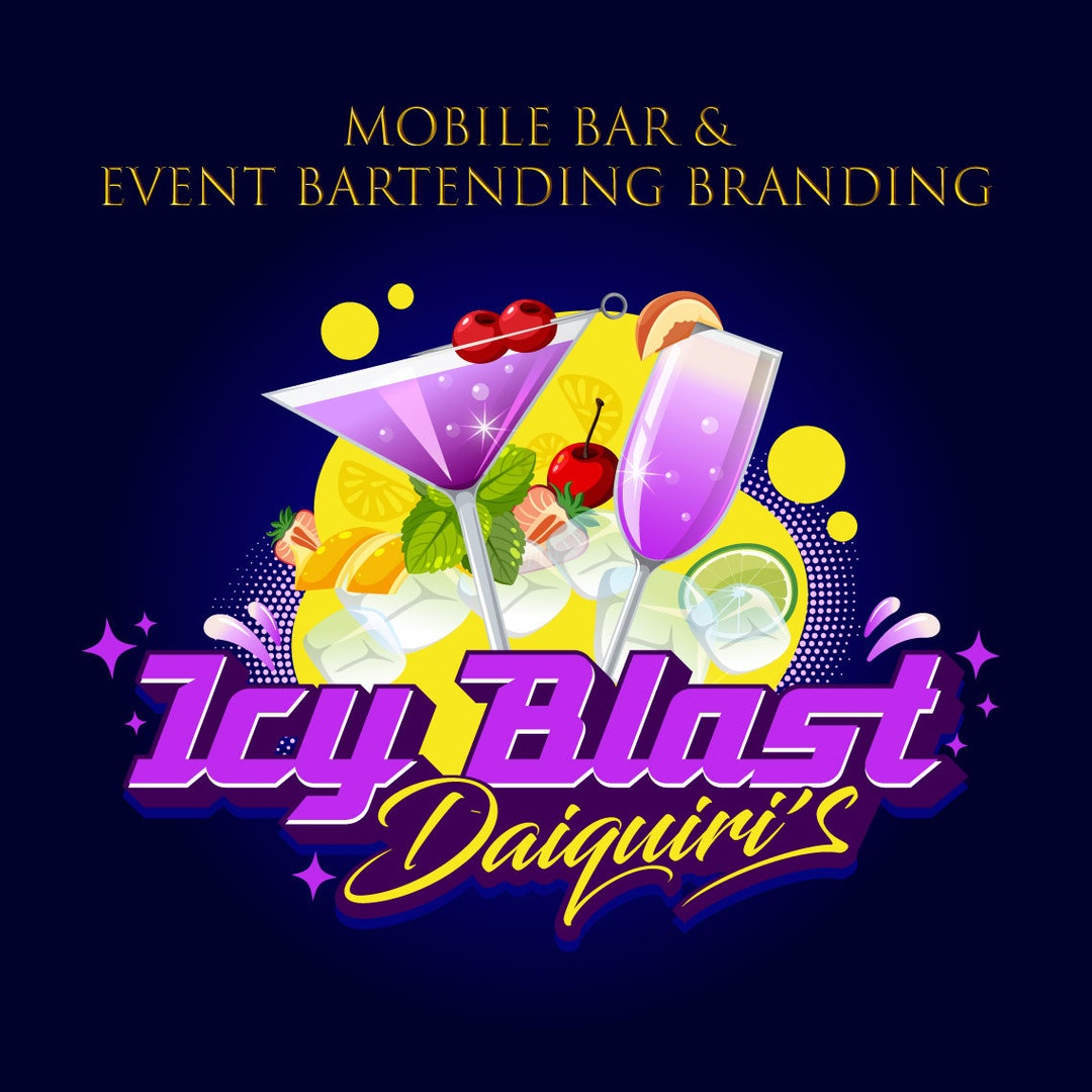 Bartender Logo Design Mobile Bartending Logo Waitress Logo Design ...