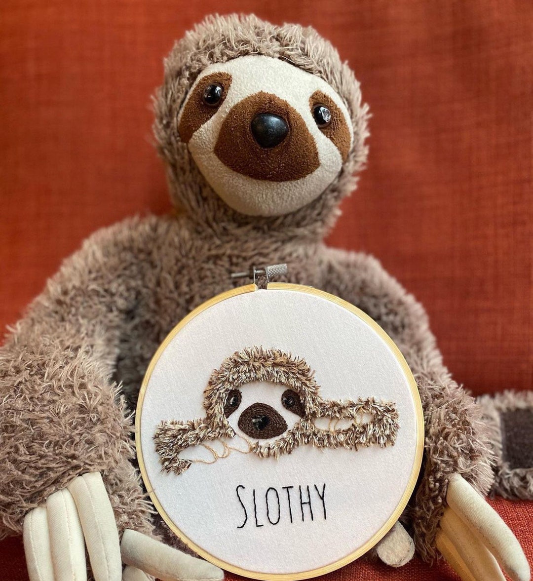 Custom Stuffy/stuffed Animal Embroidery in a 6 Inch Hoop, Child’s Gift ...