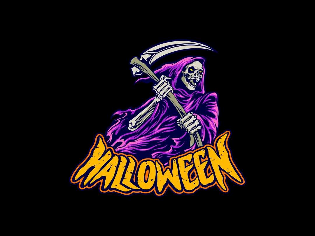 Halloween Grim Reaper Clipart Cricut Printable Svg - Etsy