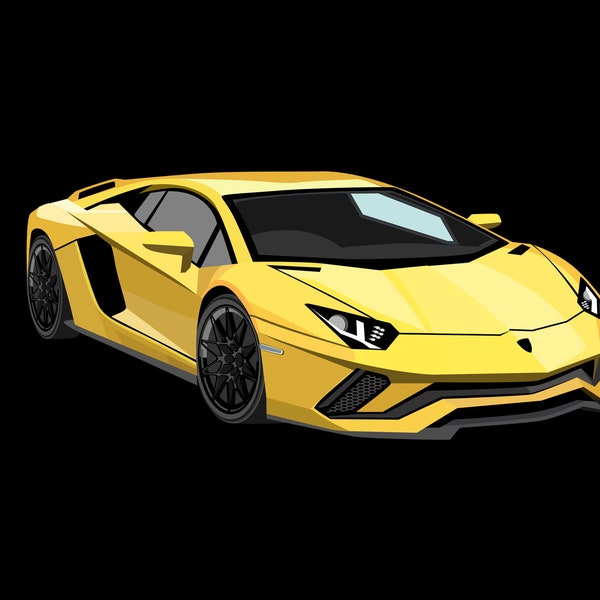 Lamborghini Vector - Etsy