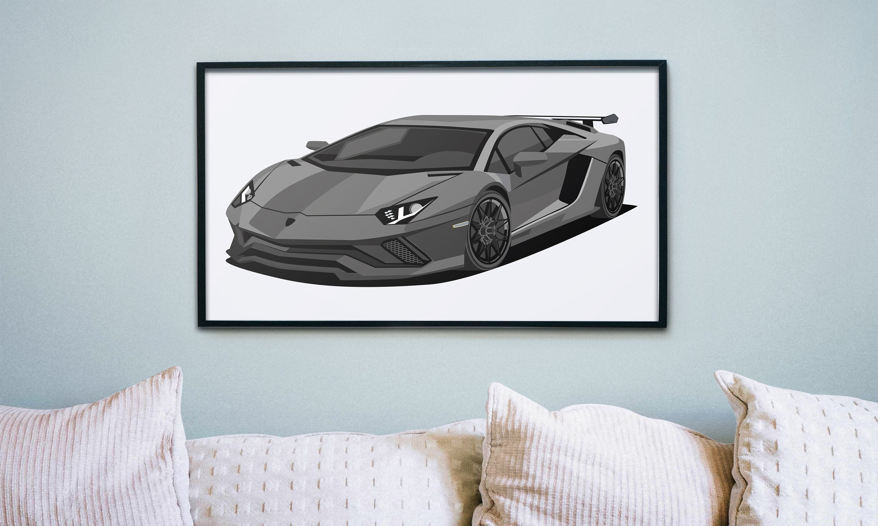 Gray Lamborghini Vector Cricut Printable Svg - Etsy