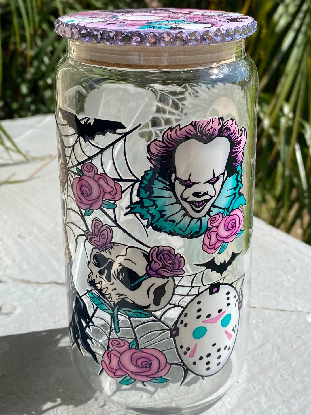 Pastel Horror Glass Libbey Cup, Libbey Cup, Character Designs, UVDTF ...