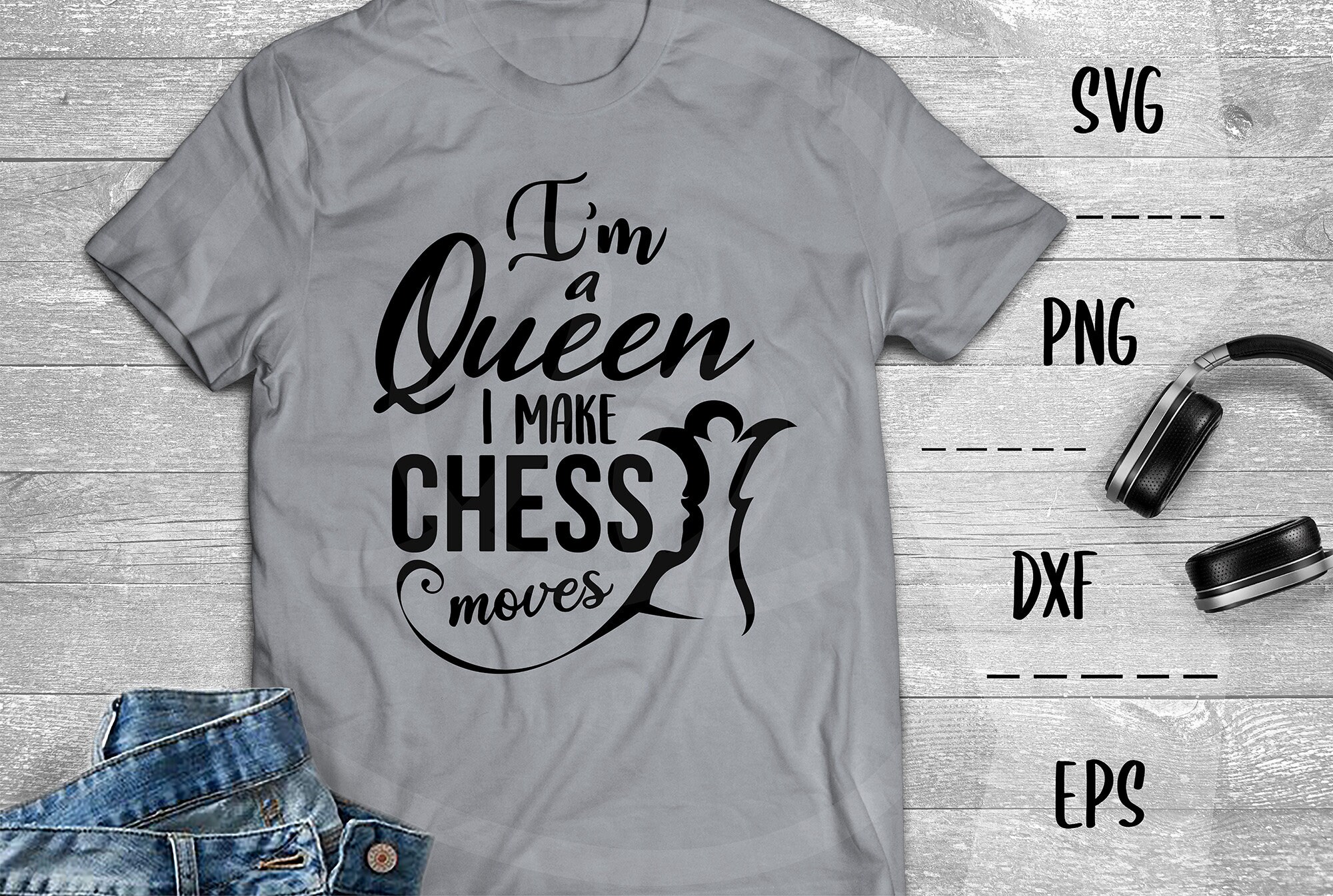 Queen Chess Moves SVG, Chess Piece Empowering Women Independent PNG Eps ...