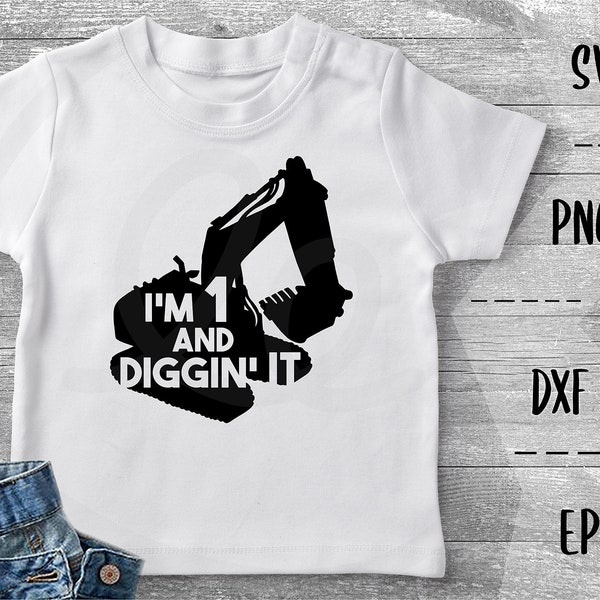 1 and Diggin It Svg - Etsy