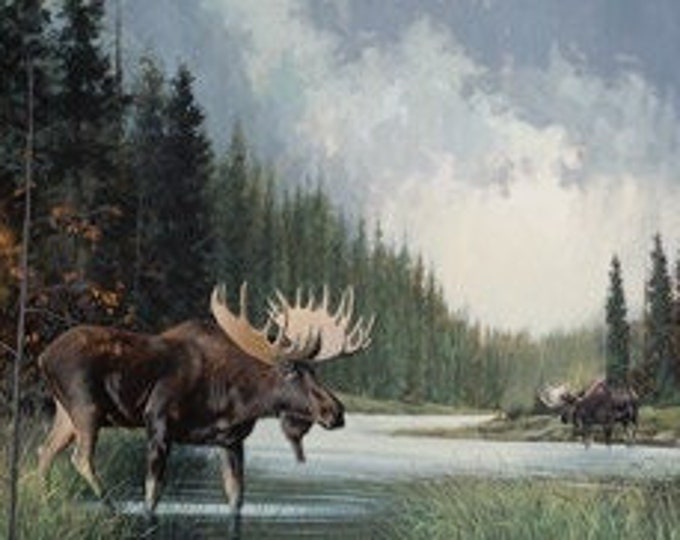 Moose Lake Earth Fabric Panel by Northcott 73 - Etsy
