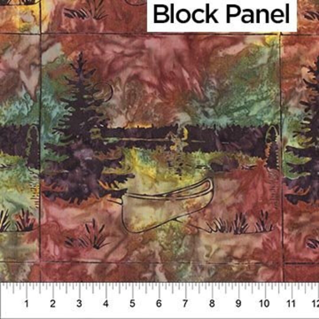 Canoe Lake Sponge Toffee Batik Fabric by Patti Corey for Banyan Batiks ...