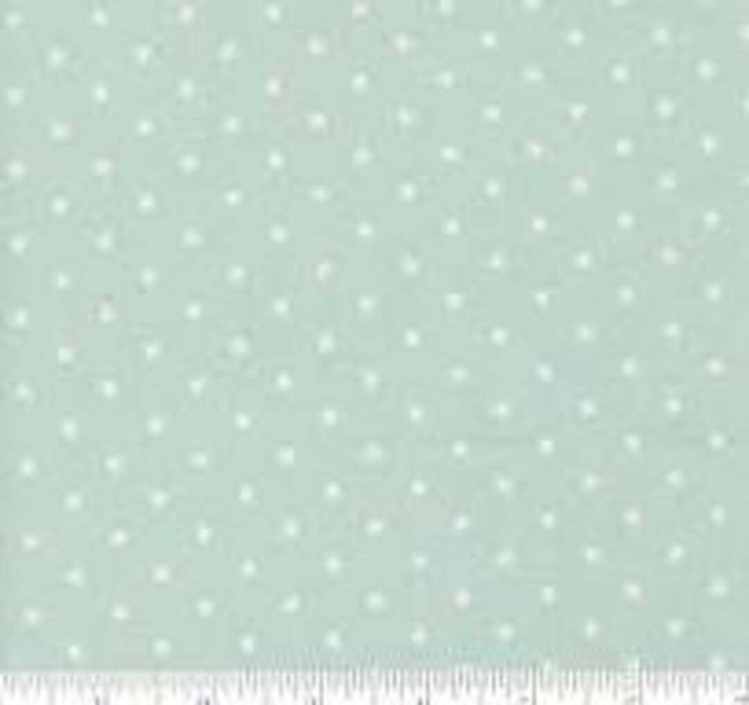 My Summer House Aqua Dot Fabric by Bunny Hill Designs for Moda Fabrics 3046 13 this is for a 2 ...