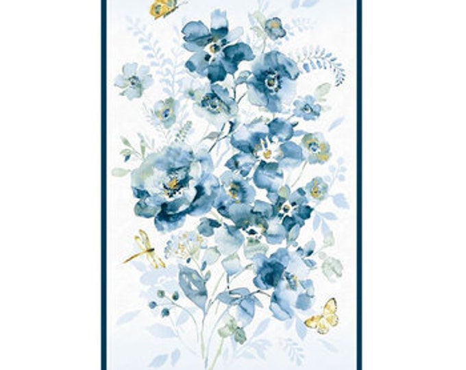 Blue Breeze Multi Large Fabric Panel 24 X 43184 - Etsy