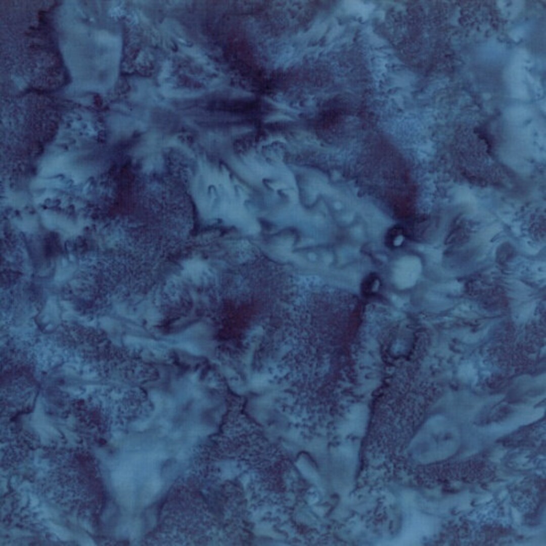 Bali Batik Navy Blue Fabric by Hoffman Batiks 1895 19 *this is for a 1 ...