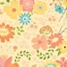 Spring's in Town Main Sunshine Floral Fabric by Sandy Gervais for Riley ...