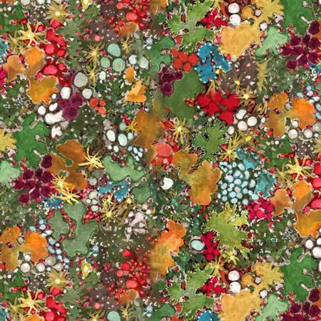 Wild Wander Bark Lichen Fabric by Windham Fabrics 537340 6 this is a 2 ...