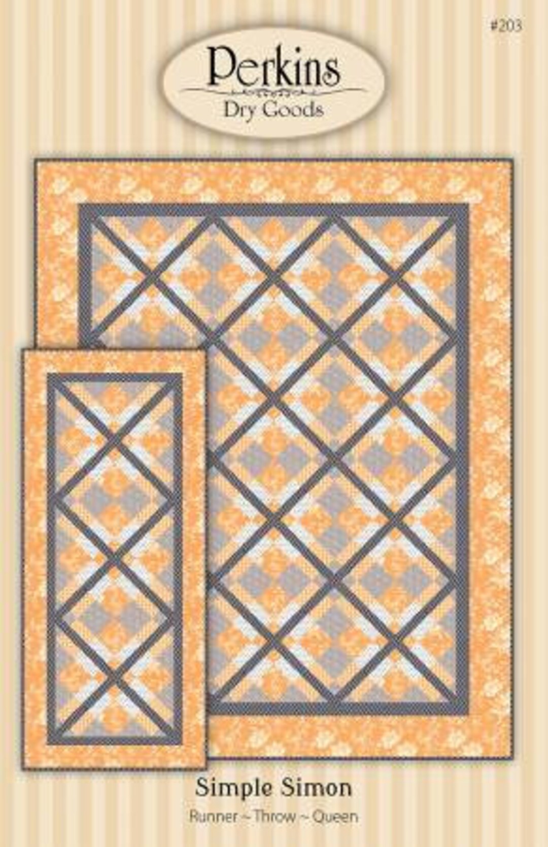 Simple Simon Pattern by Perkins Dry Goods 203 #1 - Etsy