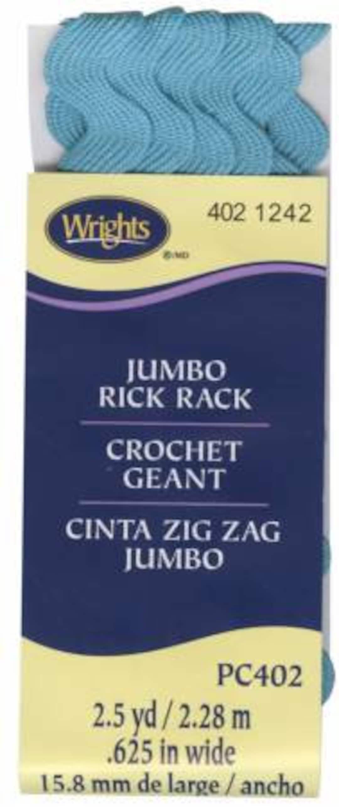 Jumbo Rick Rack Mediterranean by Wrights, PC402 1242 - Etsy