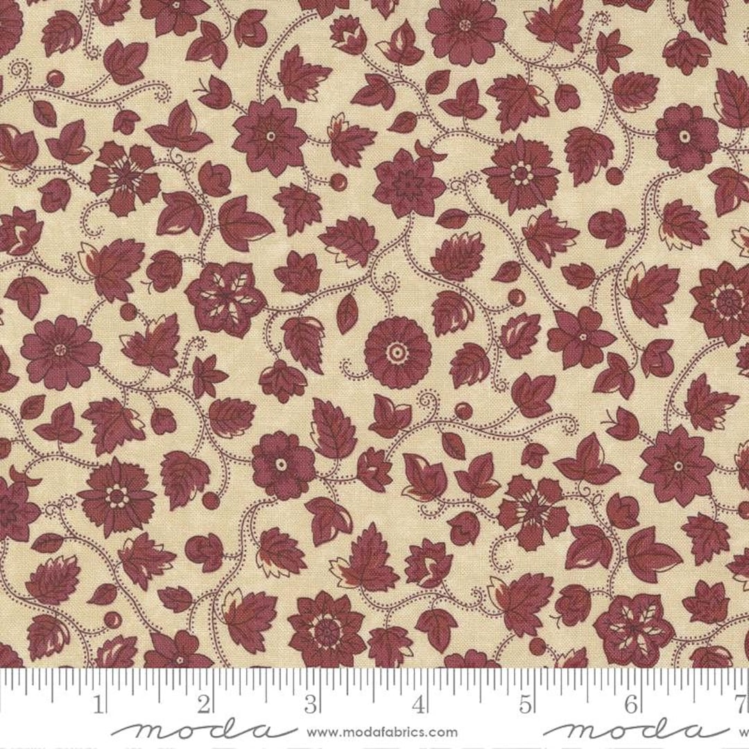 Freedom Road Tan Red Fabric by Kansas Troubles for Moda Fabrics 9690 22 ...