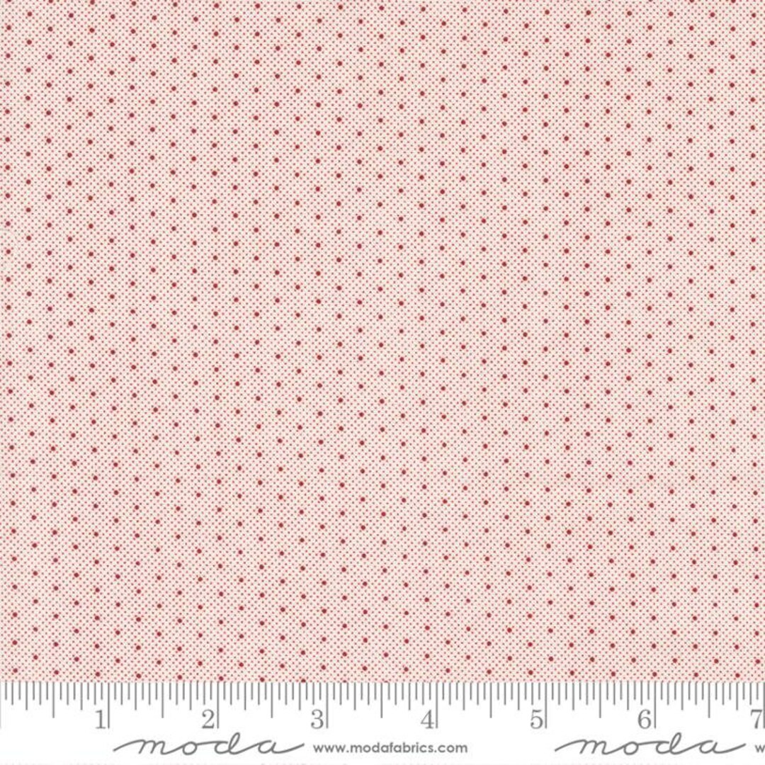 Red White Gatherings Vanilla Red Dot Fabric by Primitive Gatherings for ...