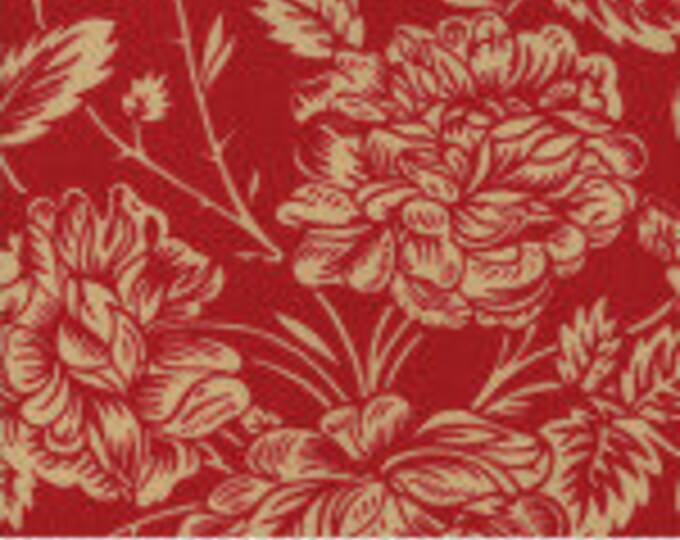 La Vie En Rouge rouge Fabric by French General for Moda Fabrics 13821 ...