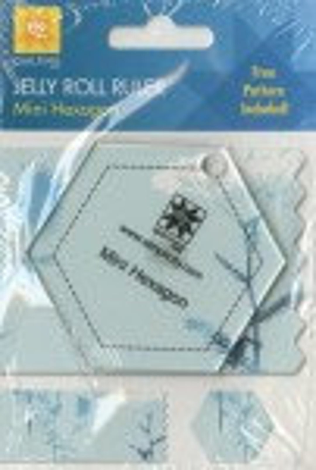 Jelly Roll Ruler Mini Hexagon Free Pattern Included by EZ Quilting 2.5 ...