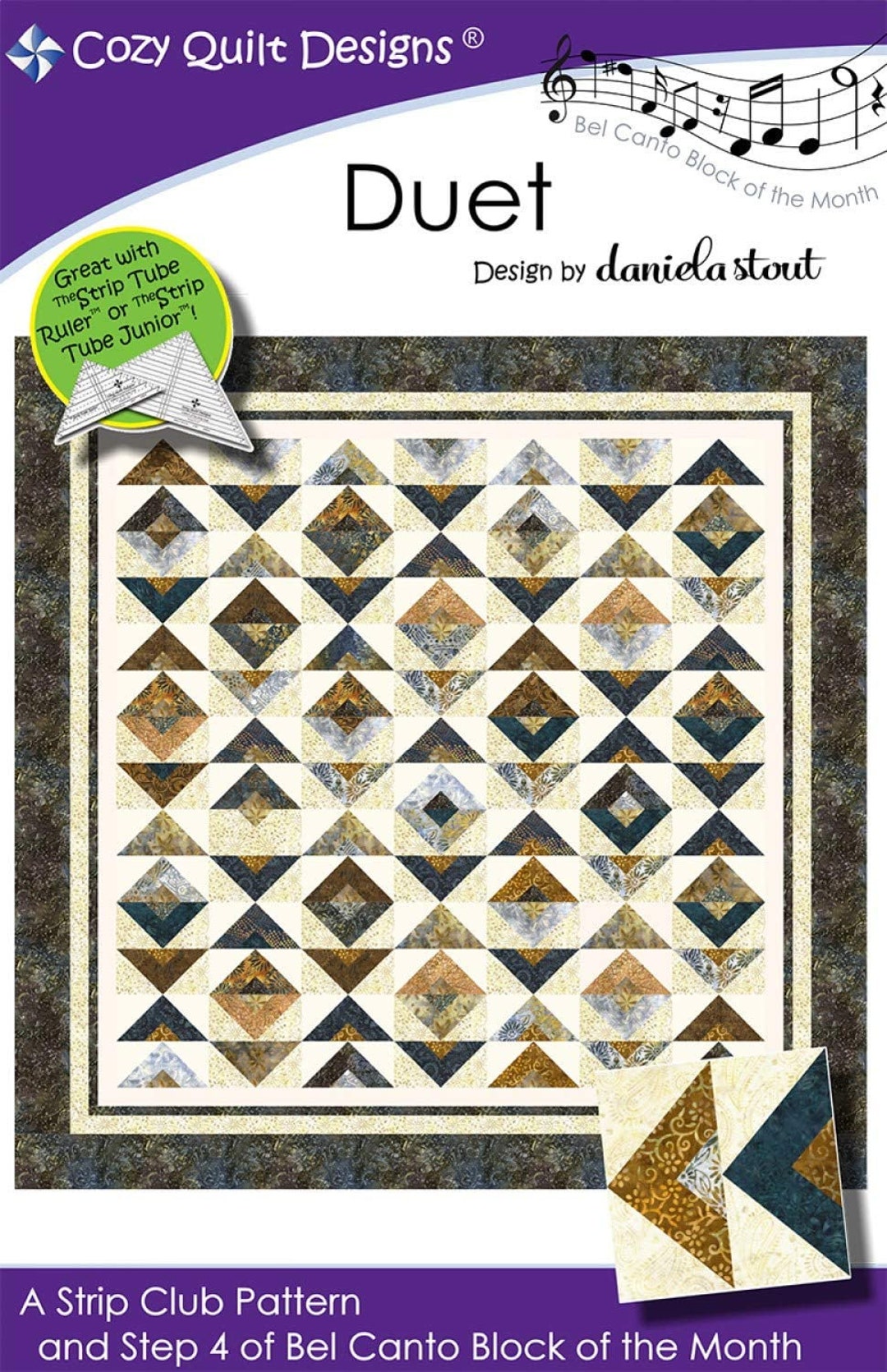 Duet Quilt Pattern by Cozy Quilt Designs CQD1204 - Etsy