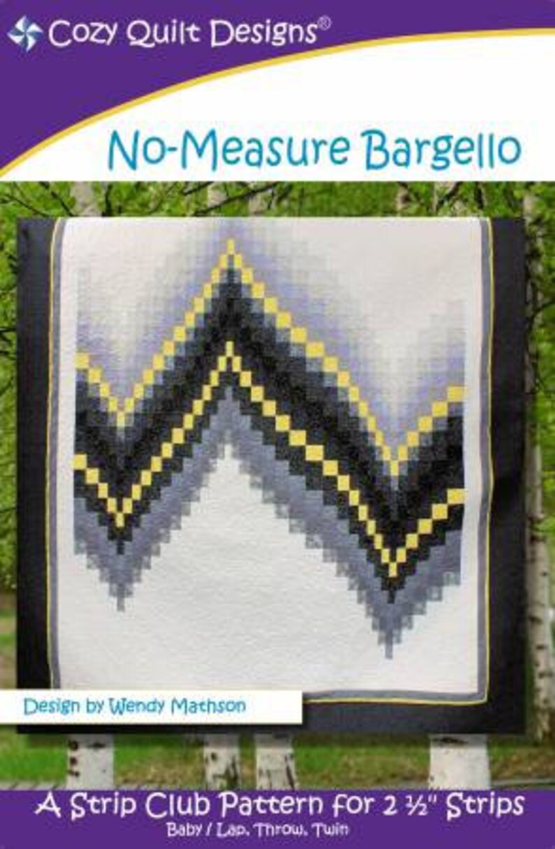 No-measure Bargello Quilt Pattern Design by Wendy Mathson for - Etsy