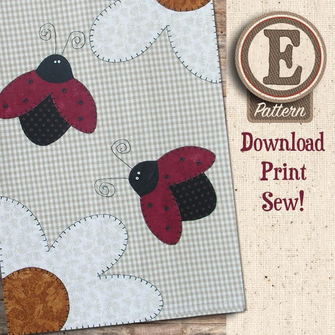 Patternlet Ladybugs Pattern TWBP13 #7 - Etsy