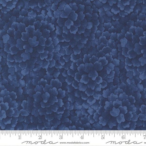 Blue Floral Fabric - Etsy