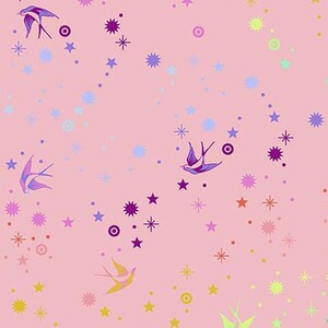 Tula Pink Fairy Dust Fabric Blush Tula's True Colors for Free Spirit ...
