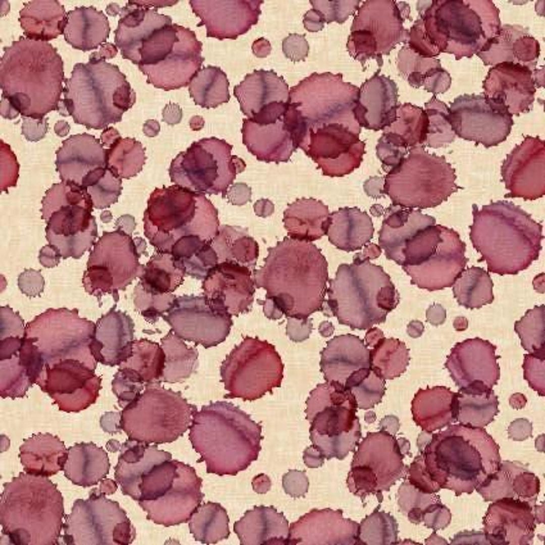 Cheers Wine Splatter Cotton Fabric by Iron Orchid Designs for ...
