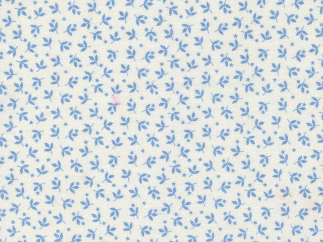 Sunrise Side Cream Light Blue Floral Fabric by Moda Fabrics 14965 11 ...