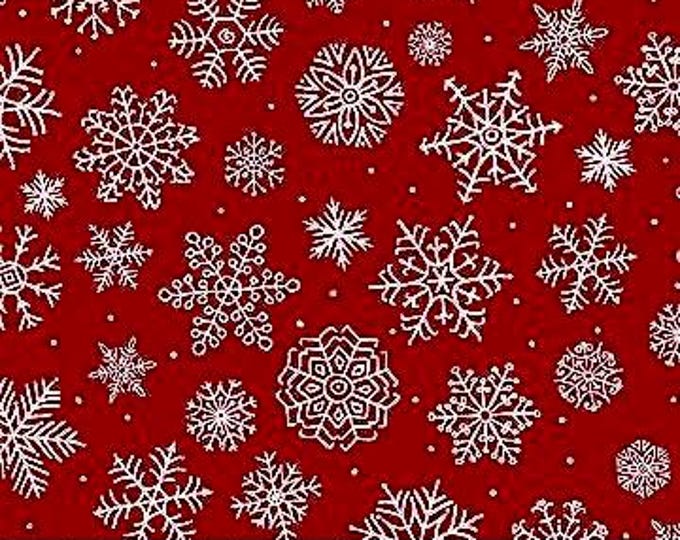Winter Flurries Berry Red Fabric by Holly Taylor for Moda Fabrics 6883 ...