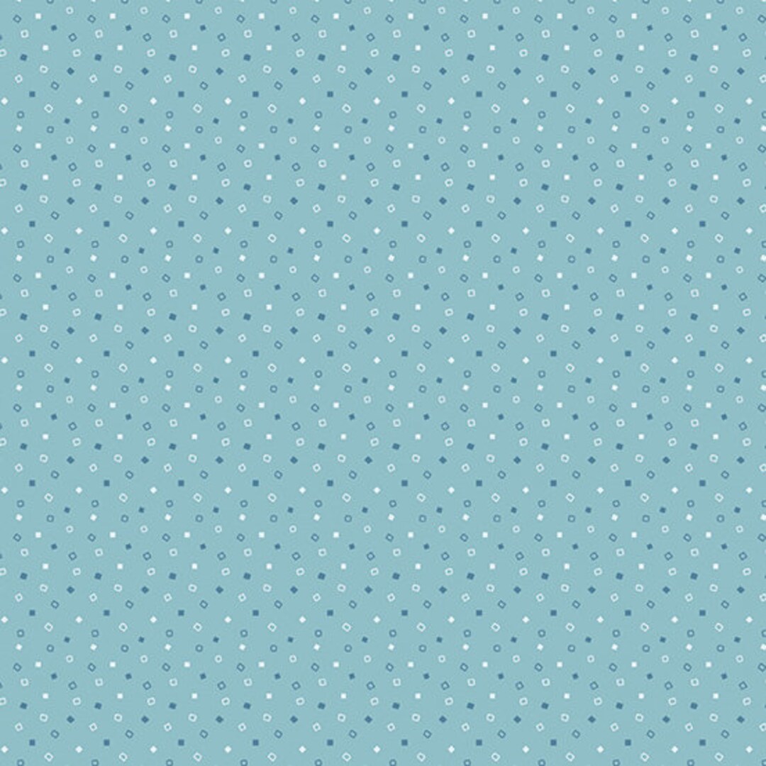 Fountain Blue Fabric by Andover Fabrics A 313 B this is a 2 Yd or 72 ...
