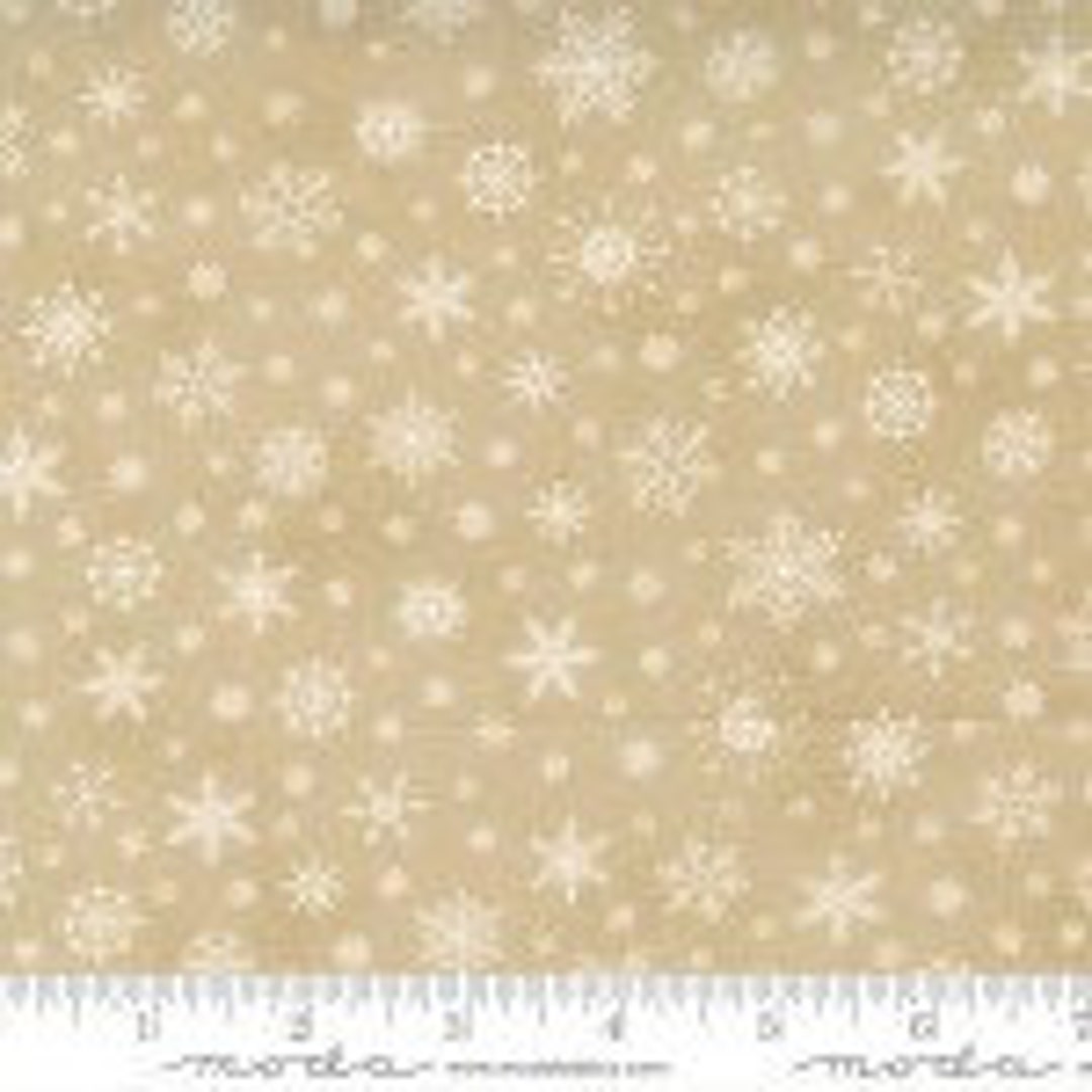 Poinsettia Plaza Parchment Fabric by 3 Sisters for Moda Fabric 44296-21 ...